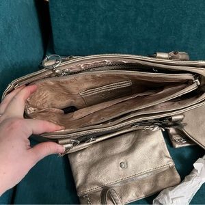 Grace Adele | Bags | Metallic Grace Adele Purse System | Poshmark